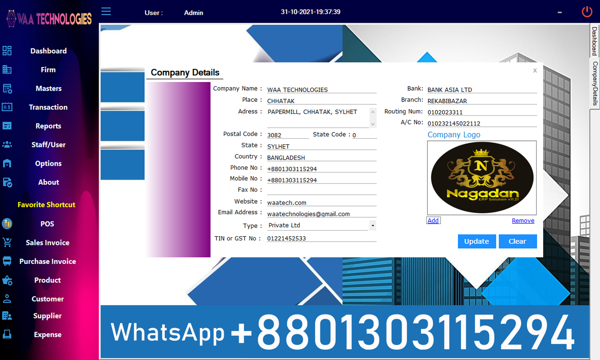 Nagadan ERP and Accounting Software Source Code by waatechh | CodeCanyon